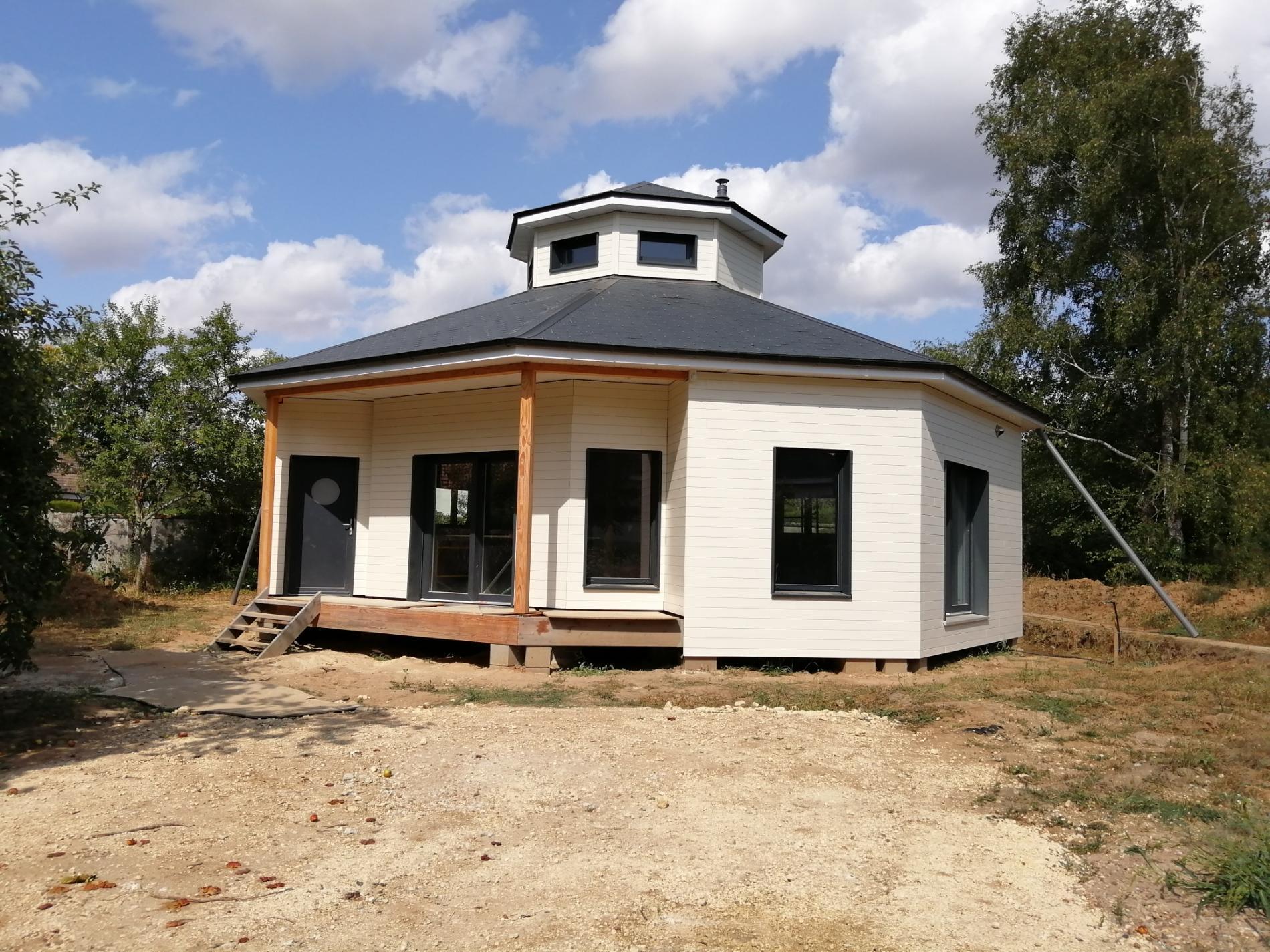 Maison octogonale chouzy sur cisse - Maisons Bois 2F